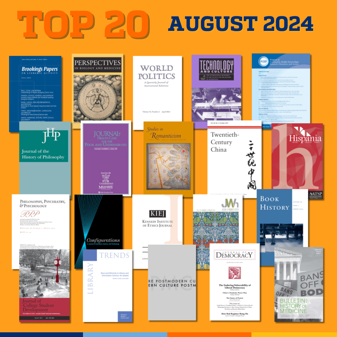 Top 20 Articles of August 2024 | Hopkins Press